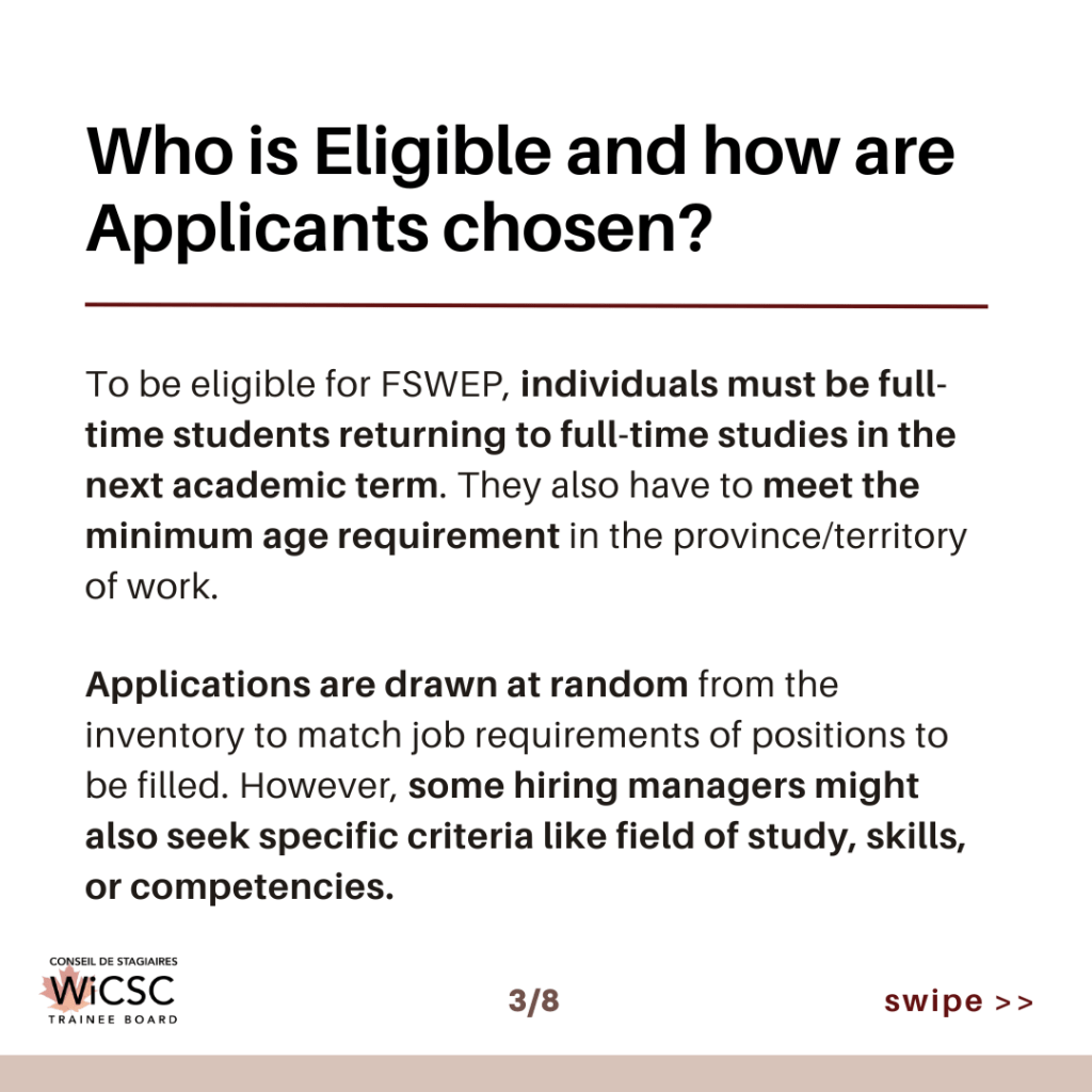 Federal Student Work Experience Program (FSWEP) – WiCSC